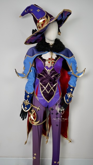 Genshin Impact - Mona Megistus Cosplay Costume - Angel Rose Design